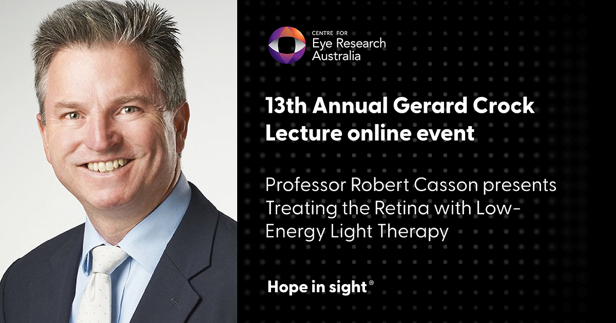 2022 Gerard Crock Lecture: Professor Robert Casson | CERA